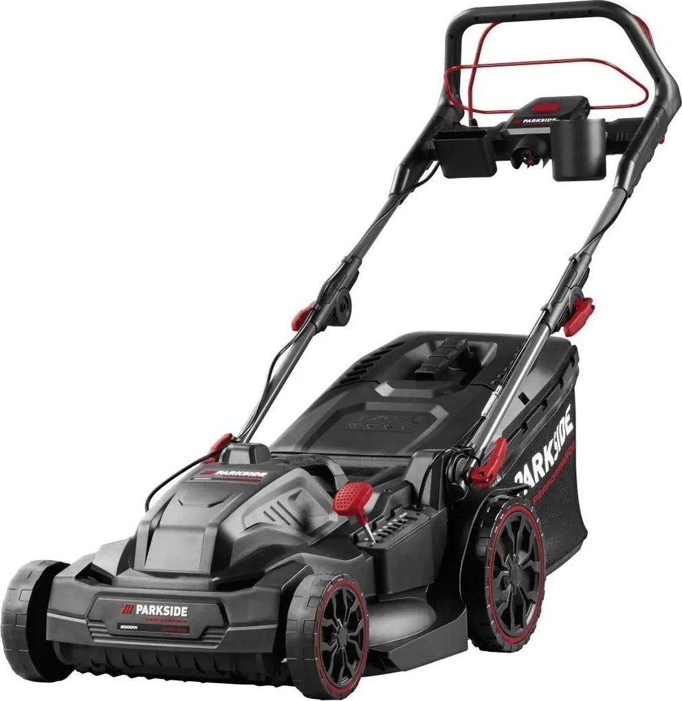 Nová výkonná elektrická sekačka na trávu Parkside s pojezdem