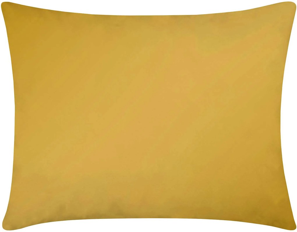 Bavlněný povlak na polštář jednobarevný - hořčicový Velikost: 50 x 60