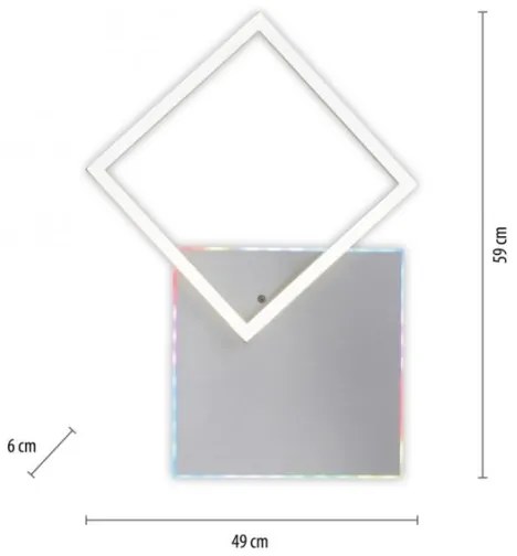 JUST LIGHT. 11327-95-LED RGBW Stmívatelné stropní svítidlo RENDA LED/31W/230V+DO