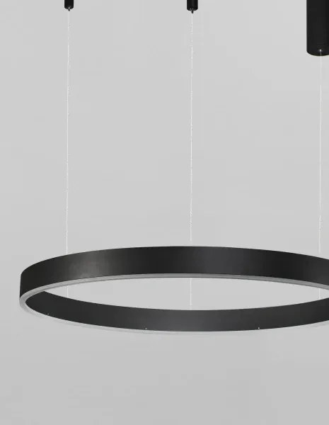LED lustr Motif 100 černé stmívatelné