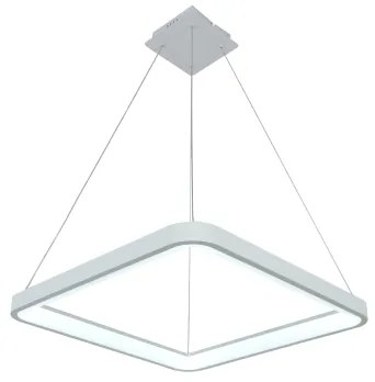 Brilagi - LED Stmív. lustr na lanku FALCON SLIM LED/50W/230V 50x50 cm bílá + DO