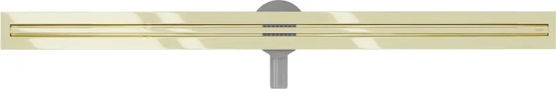 Mexen Flat 360° Slim odtok liniový otočný 120 cm, zlatý - 1541120