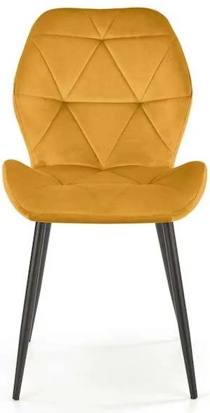 Jídelní židle Halmar K453 hořčicová