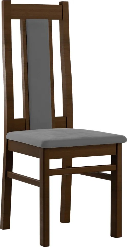 4x Jídelní židle KORA s KRZ1 | 41 cm | šedá/samoa king | SADA 4 ks ŽIDLÍ