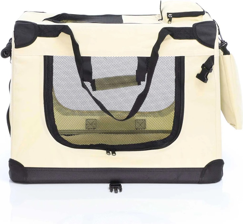 Přepravní box fudajo – 60 × 42 × 44 cm, béžová (64186)