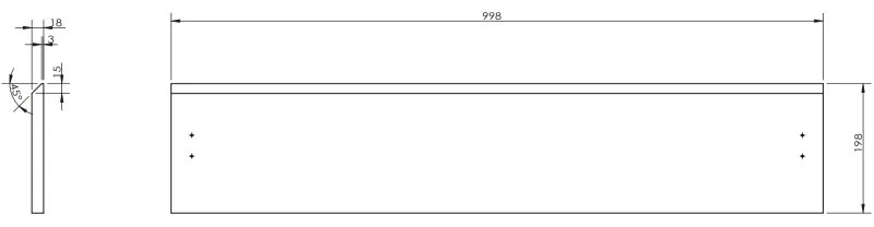 Mexen Orio, koupelnová skříňka 100 cm s umyvadlem Vela, 2 zásuvky, grafitová matná/bílá matná, 91A10-10047-2-BFF66-W23M01