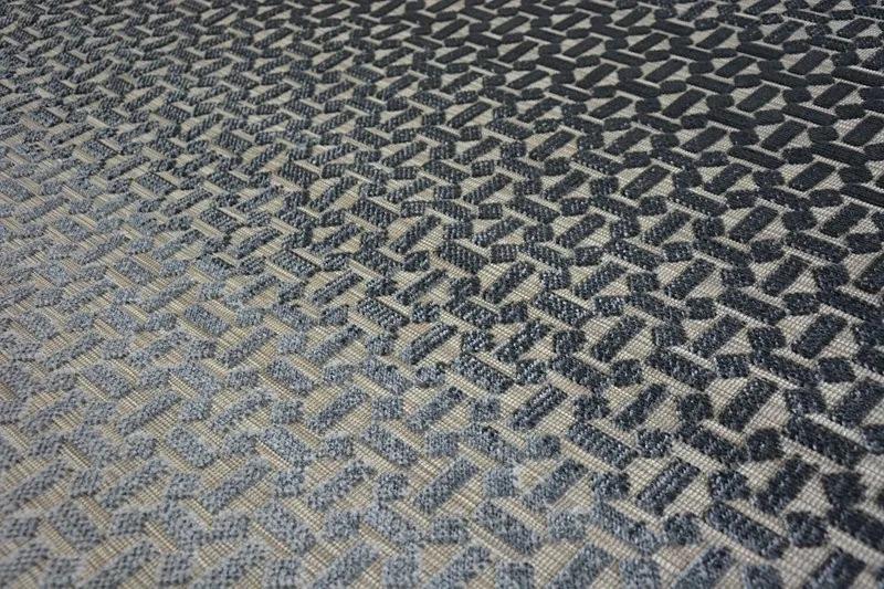Kusový koberec LISBOA 27208/356 structural černý / šedý