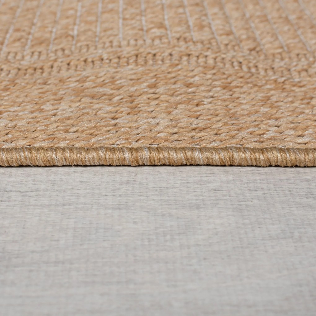 Kusový koberec Aruba Alfresco Weave Natural – na von aj na doma, 80x150, béžová, chodba / predsieň, Flair Rugs
