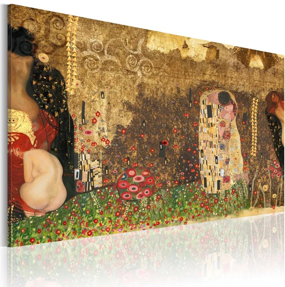 Obraz na plátně Bimago - Gustav Klimt - inspirace 120x80 cm