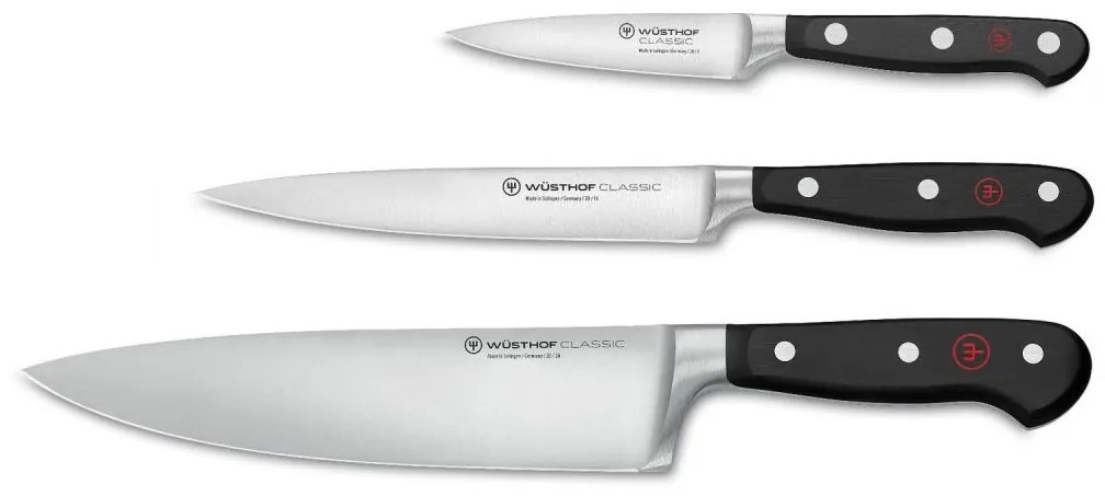 Wüsthof | Wüsthof - Sada kuchyňských nožů CLASSIC 3 ks černá | GG300