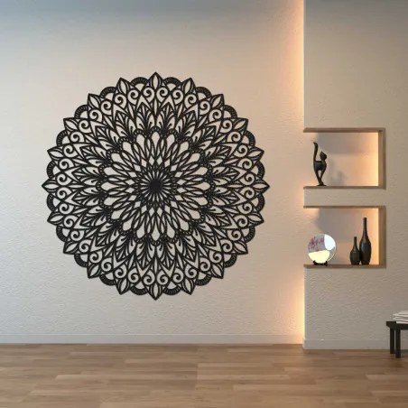 Elegantní mandala na zeď | Stylová dřevěná dekorace pro moderní interiér | SENTOP HDF0251-akcia20