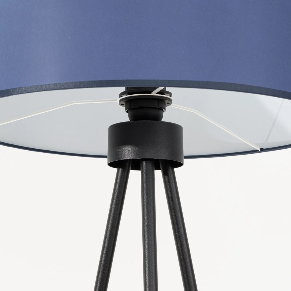 Sollux Lighting Stojací lampa NEVIA tmavě modrá