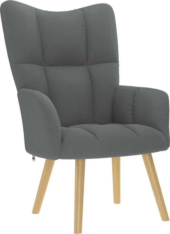 vidaXL Relaxační křeslo s podnožkou textil [4016785] Barva: Hnědá
