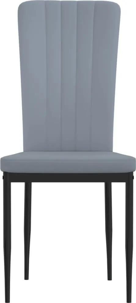 vidaXL Jídelní židle 2 ks samet [326093] Barva: krémová