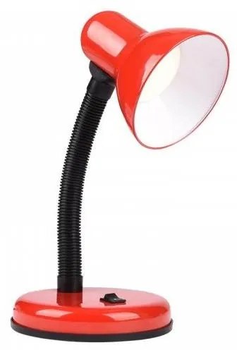 LED retro kancelářská stolní lampa MICHIGAN, 5W, teplá bílá, RGB, červená Plx MICHIGAN