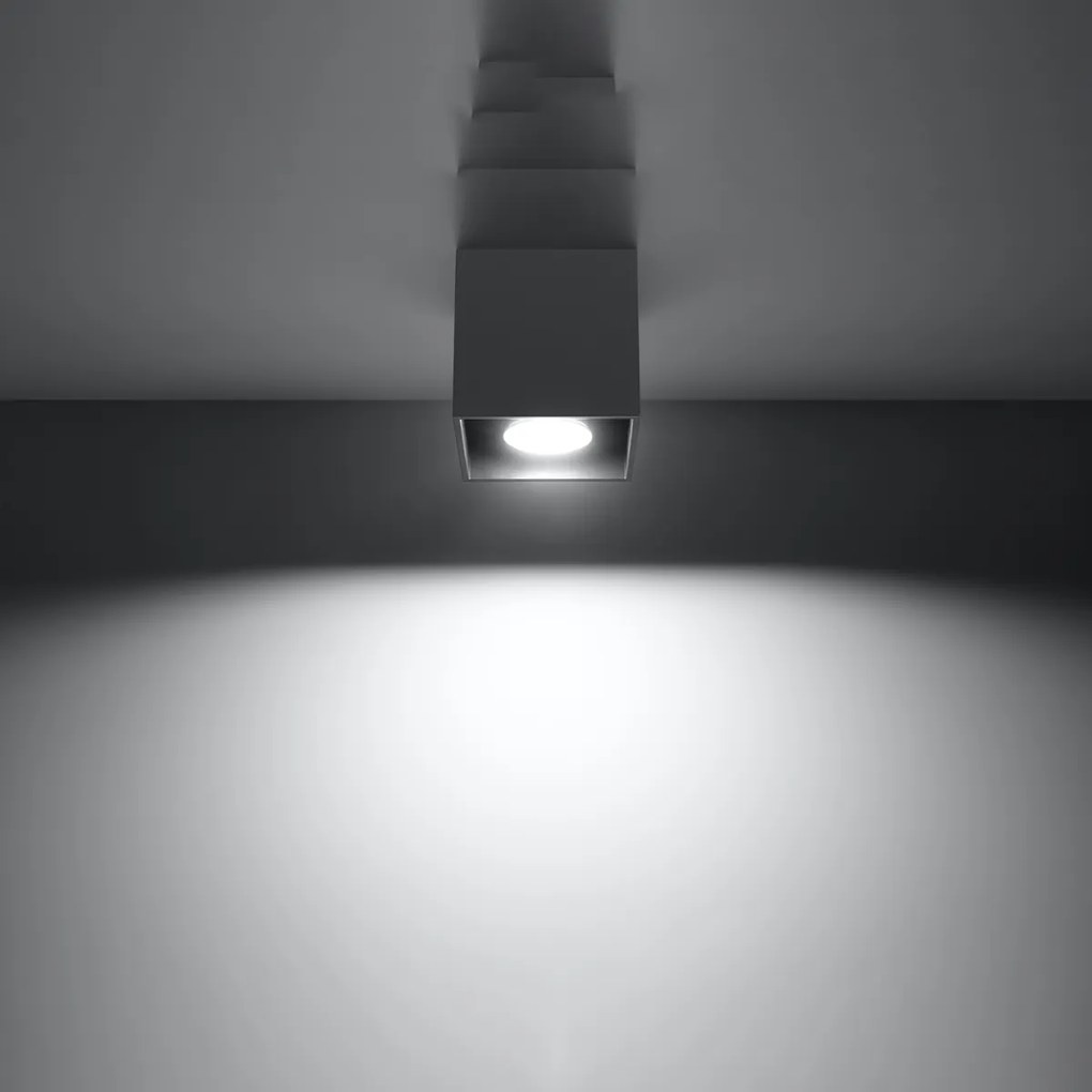Sollux Lighting Stropní lampa QUAD 1 antracitová