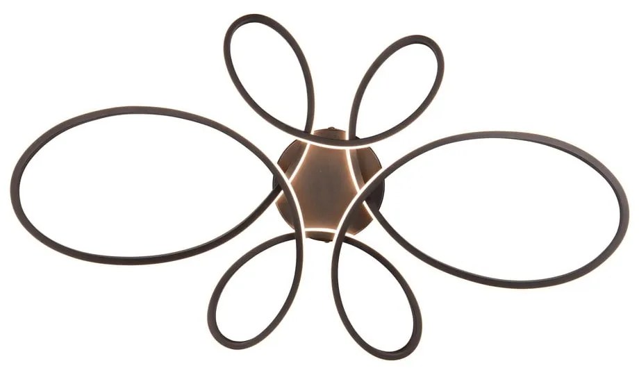 Černé LED stropní svítidlo 45.5x83 cm Fly – Trio
