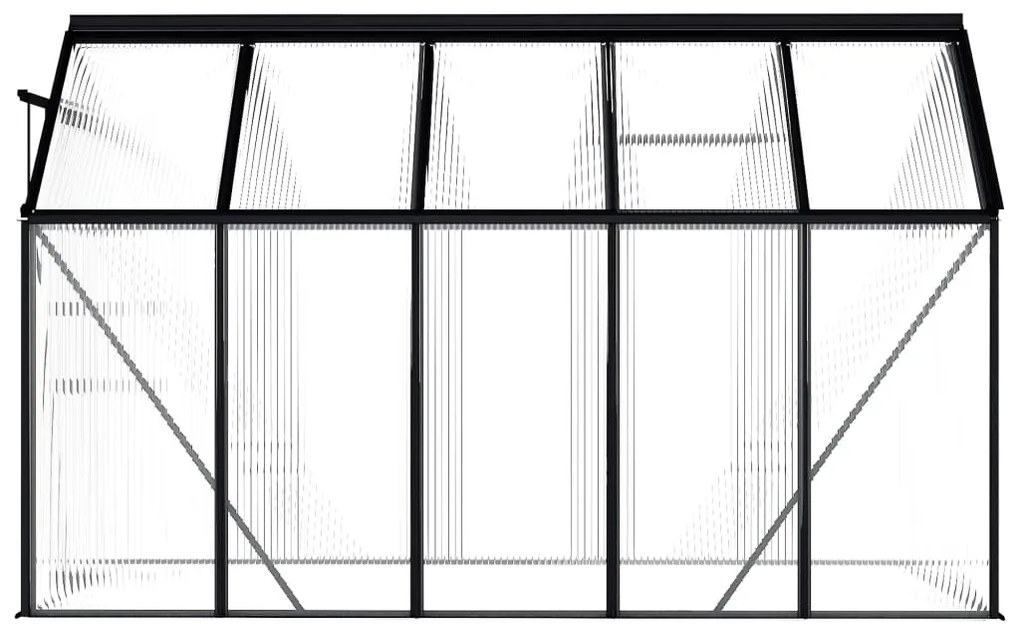 Skleník antracitový hliníkový 5,89 m² - Default Title