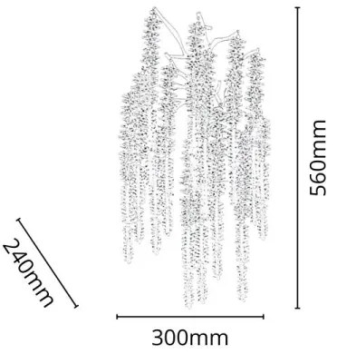 Křišťálové nástěnné svítidlo 3xG9/40W/230V rose gold