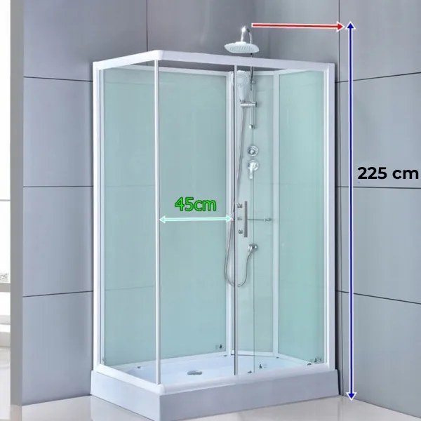 BPS-koupelny Sprchový box WSH307P 120x80, pravý