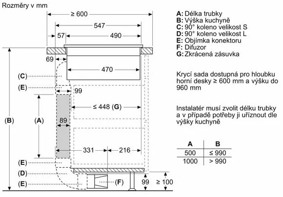 Siemens ED611BS16E Indukční varná deska s odsavačem par