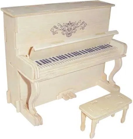 Dřevěné 3D puzzle Piano