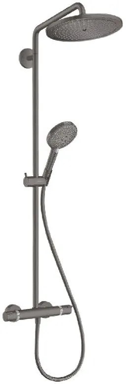 Hansgrohe Croma Select S - Sprchový set Showerpipe 280 s termostatem, EcoSmart, kartáčovaný černý chrom 26891340