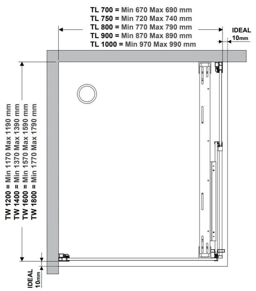 Glass 1989 Moov- posuvné dveře pro šířku vaničky 120 cm, upevnění vlevo Barva profilu: ŠEDÁ,bez Soft-Close - pomalým dojazom Barva horního profilu: Barva profilu: ŠEDÁ, Soft-Close - pomalý dojezd: bez Soft-Close - pomalým dojazom