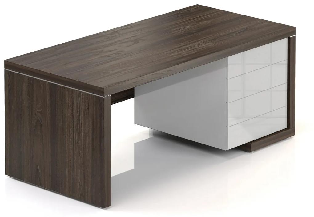 Manažerská sestava stolu se skříní SOLID Z13, volitelná délka stolu se zásuvkami