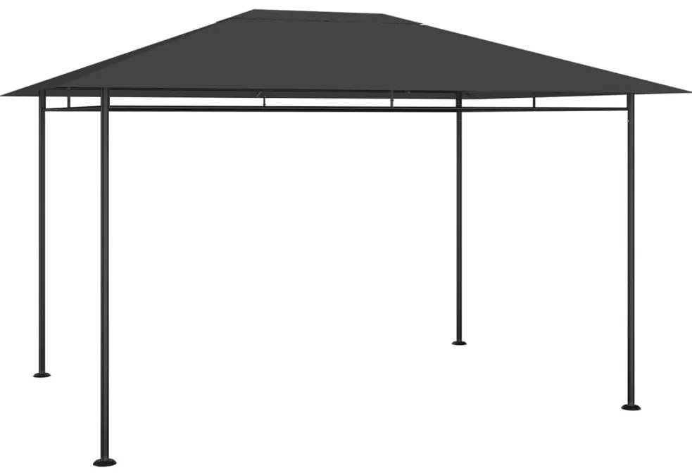 vidaXL Marketos Altán 384x281x270 cm antracitový 180 g/m²