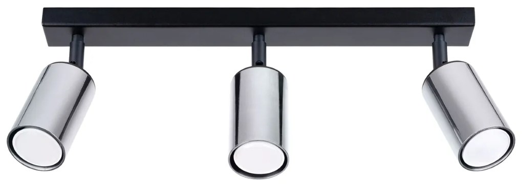 Sollux Lighting Stropní svítidlo WINX 3 Černá/chromové