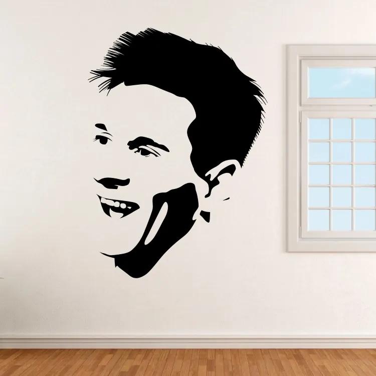 Lionel Messi fotbalista - vinylová samolepka na zeď 80x57cm
