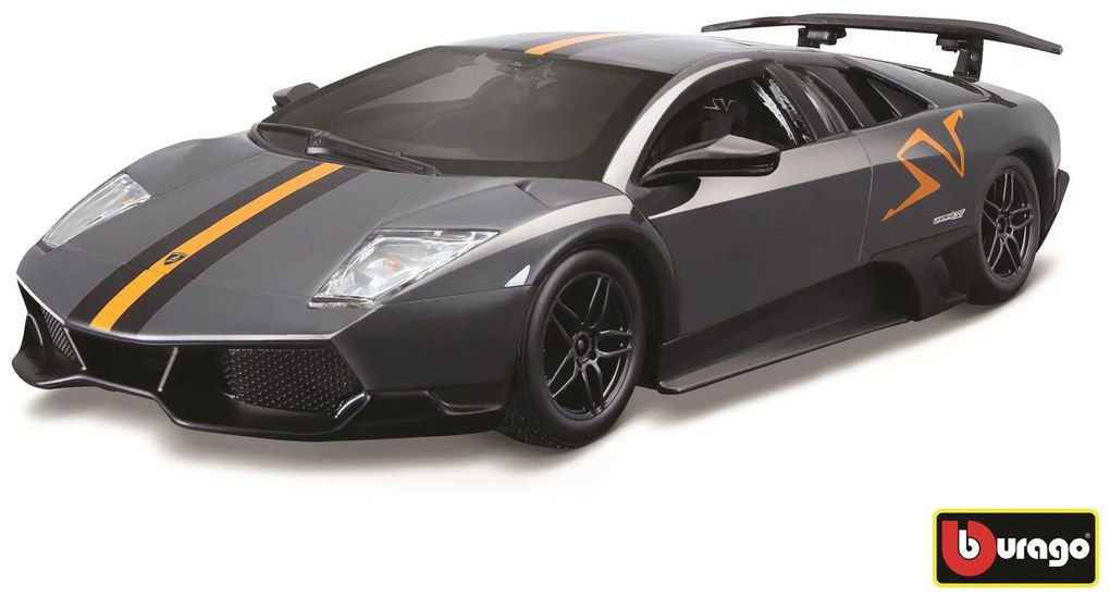 Kovový model bburago 1:24 lamborghini murcielago lp 670-4 sv metallic grey