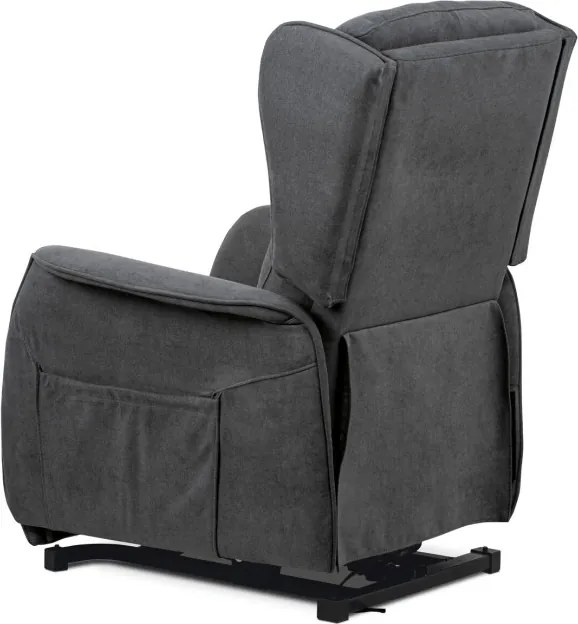 Polohovací křeslo šedé, elektrické TV-1190 GREY2