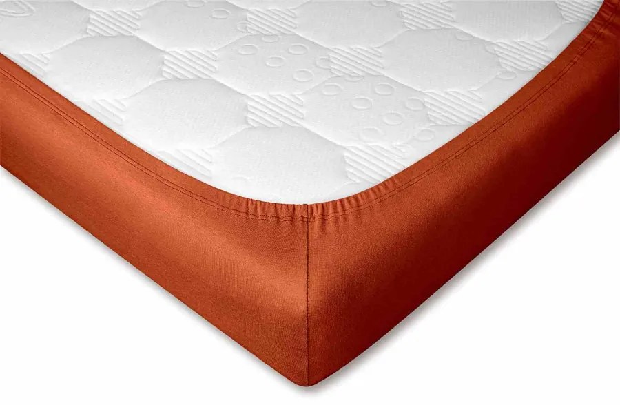 Dadka Jersey prostěradlo cihlová 60x120x10 cm