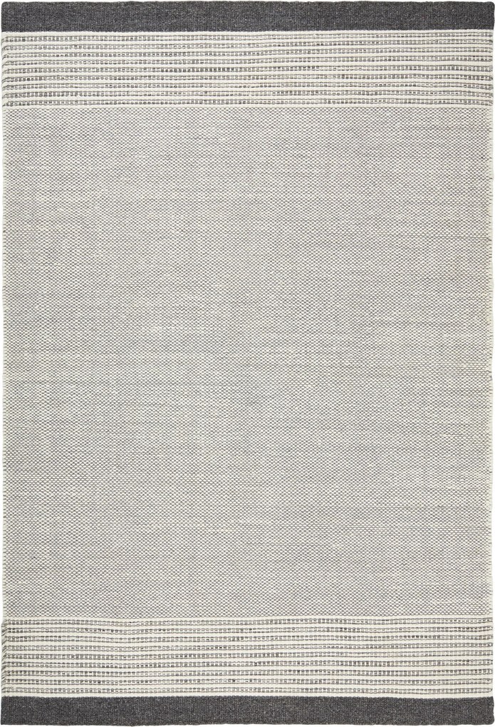 XXXLutz Wollteppich, 160/230 cm, antracitová Linea Natura - Vlněné koberce - 004594002764