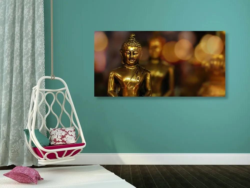 Obraz Budha s abstraktním pozadím - 120x60 cm