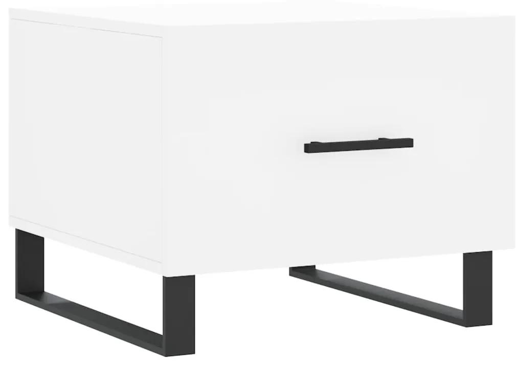 Konferenční stolky 2 ks bílé 50 x 50 x 40 cm kompozitní dřevo - Default Title