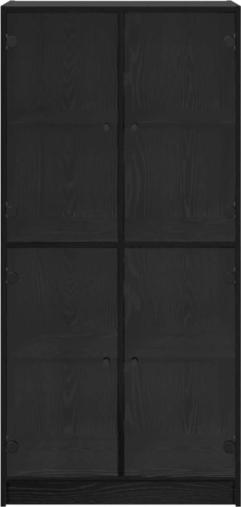 Vysoký bufet Černý dub 68 x 37 x 142 cm Kompozitní dřevo 3402631