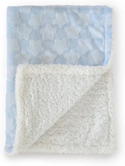 Modrá dětská deka Naf Naf Estrellas, 80 x 110 cm