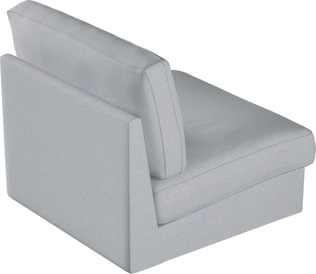 Potah na neskládací křeslo IKEA Kivik barva šedá látka pletený vzor