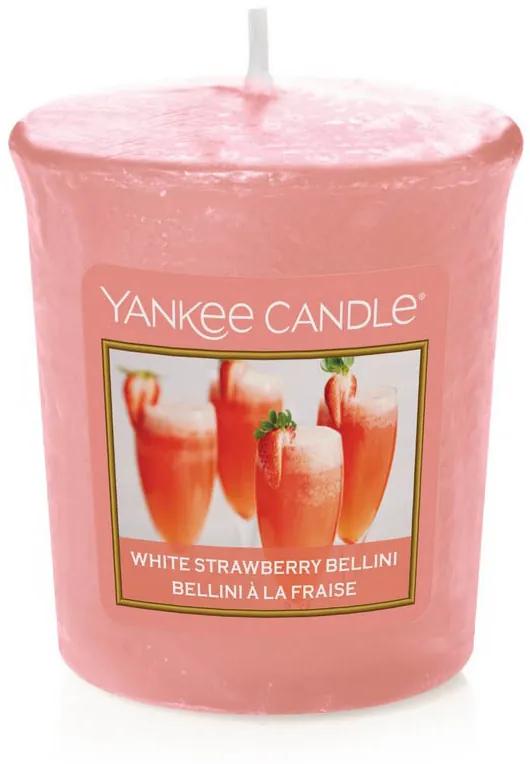 Yankee Candle - votivní svíčka White Strawberry Bellini 49g