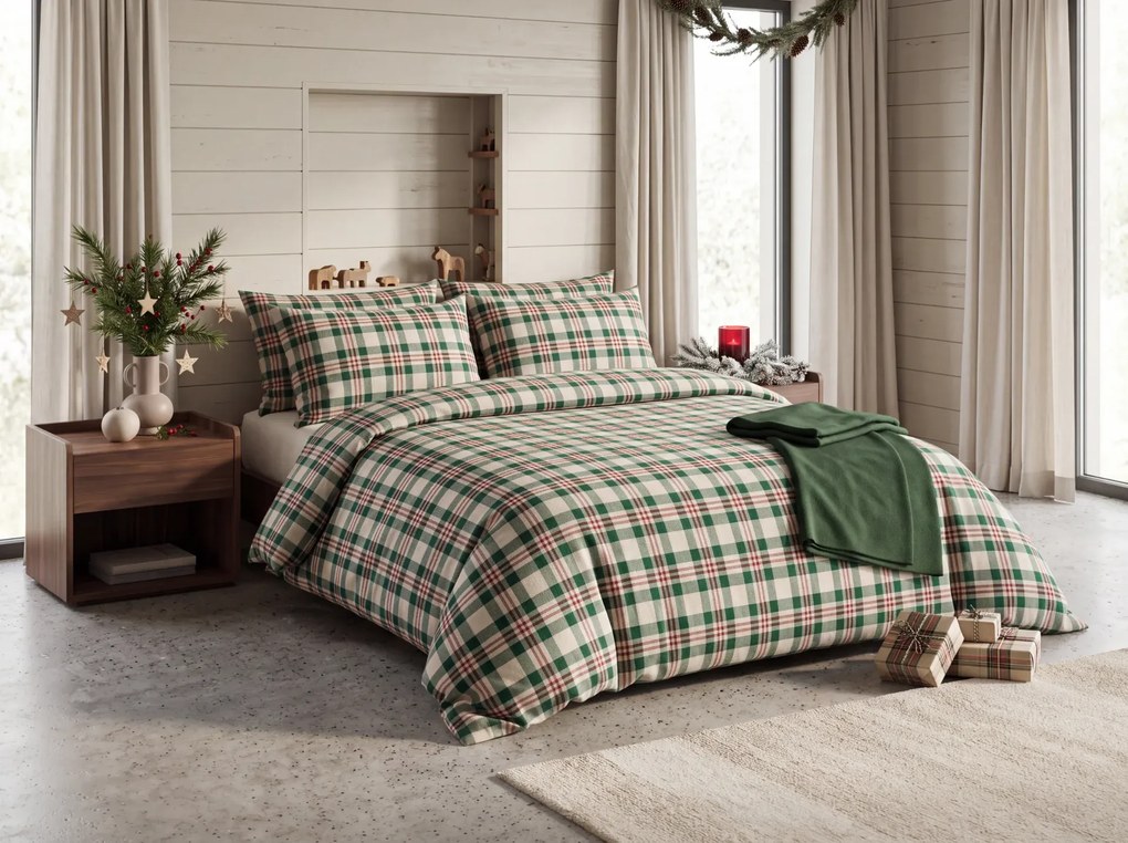 Bavlněné povlečení WINTER PLAID barevné Rozměr povlečení: 70 x 90 cm | 140 x 200 cm