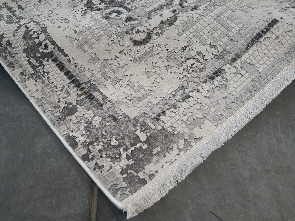 BE Koberec Creante 19148 GREY - šedý obdélníkový Rozměr: 80x150 cm
