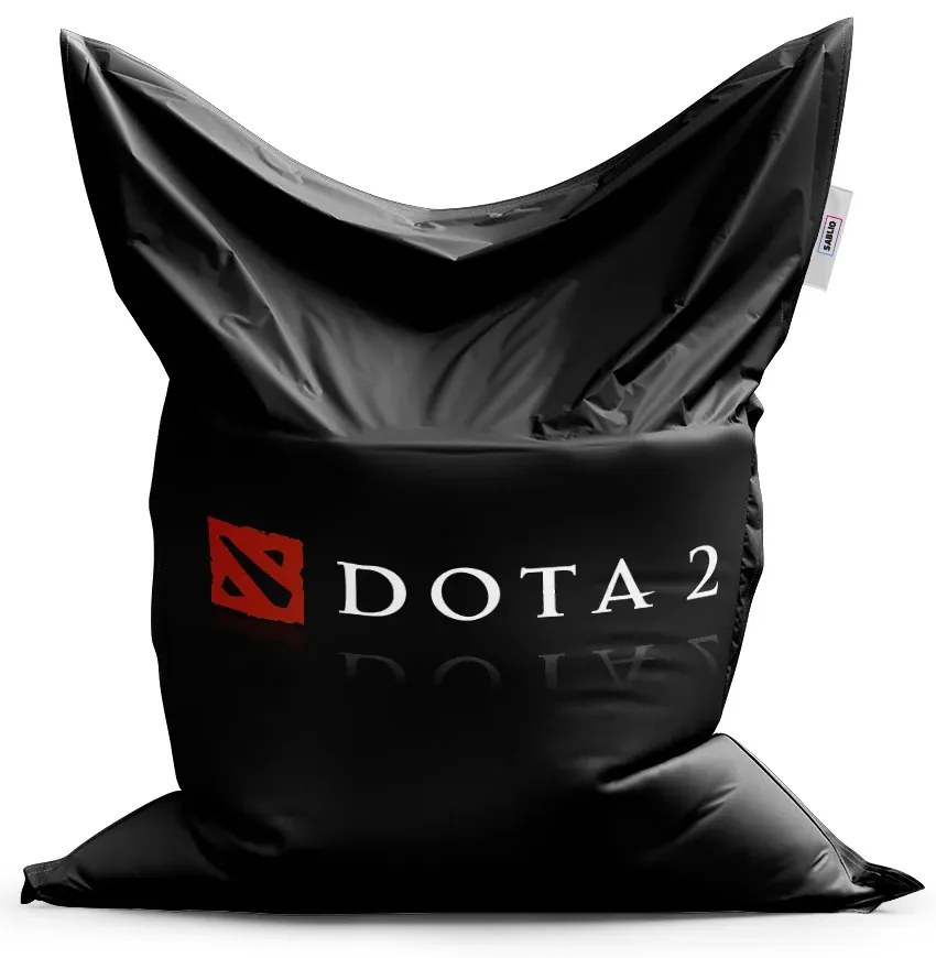 Sablio Sedací vak Classic DOTA 2 Černá - 200x140 cm