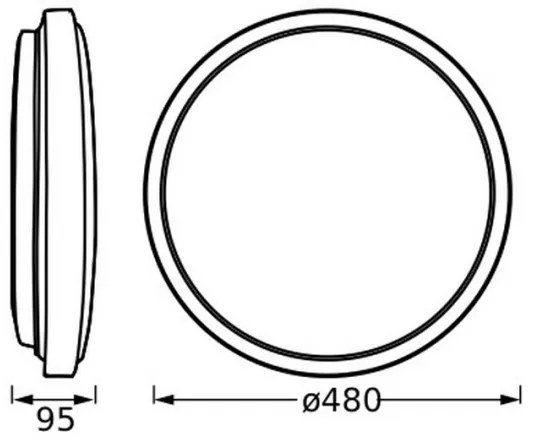Osram - LED Stropní svítidlo ORBIS LONDON LED/36W/230V pr. 48 cm bílá