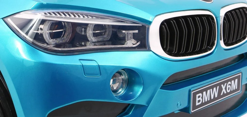 Ramiz Dětské elektrické autíčko BMW X6M lakované - modré SUV + dálkové ovládání