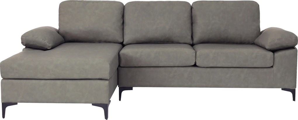 XXXLutz ROHOVÁ SEDAČKA, textil, šedá MID.YOU - Sedací soupravy - 000575036903