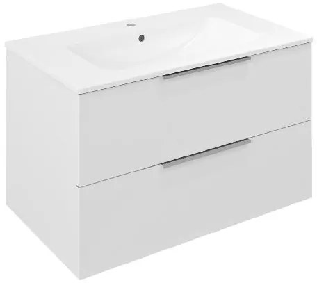 Sapho Cirasa - Umyvadlová skříňka, 80x52x46 cm, 2 zásuvky, bílá CR801-3030