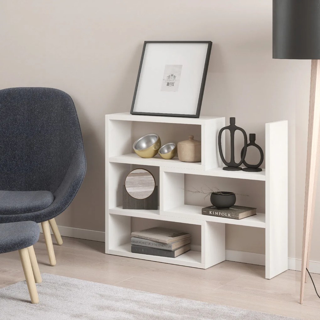 ADRK Furniture Regál KARI BS-KAI-83-W